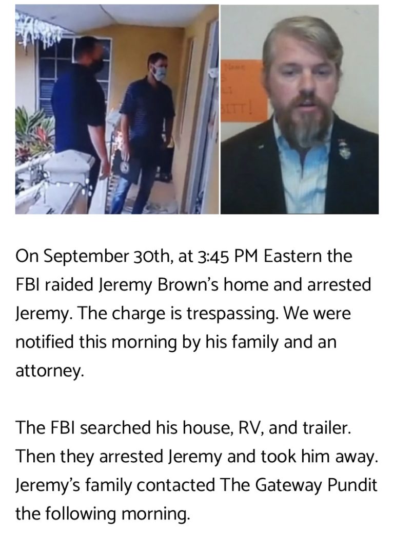 Help January 6th Patriot and Green Beret > Jeremy Brown – Leaf Blogazine