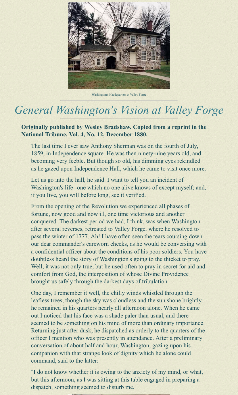 General Washington’s Vision at Valley Forge – Leaf Blogazine